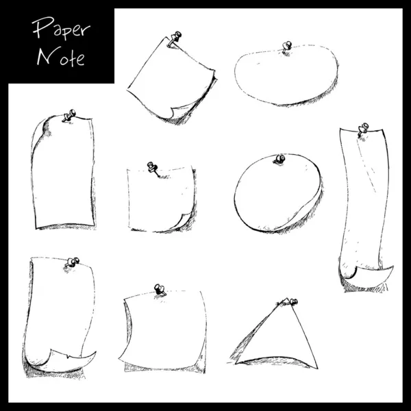 ᐈ Note paper stock vectors, Royalty Free notepaper illustrations ...