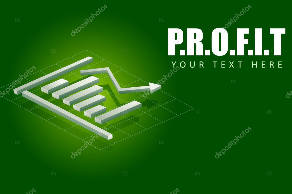 Graph showing Profit Stock Vector Image by ©vectomart #10409190