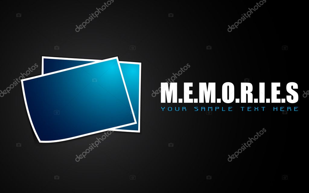 Photograph for Memories Stock Vector Image by ©vectomart #10503438