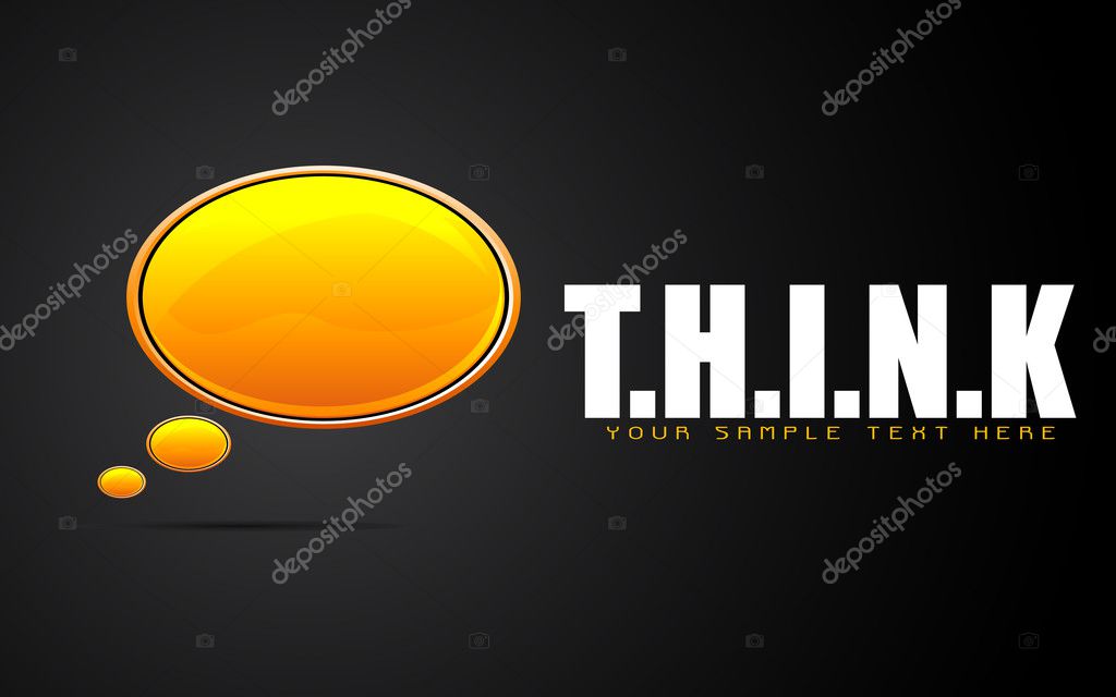 Think Background Stock Vector Image by ©vectomart #10583145