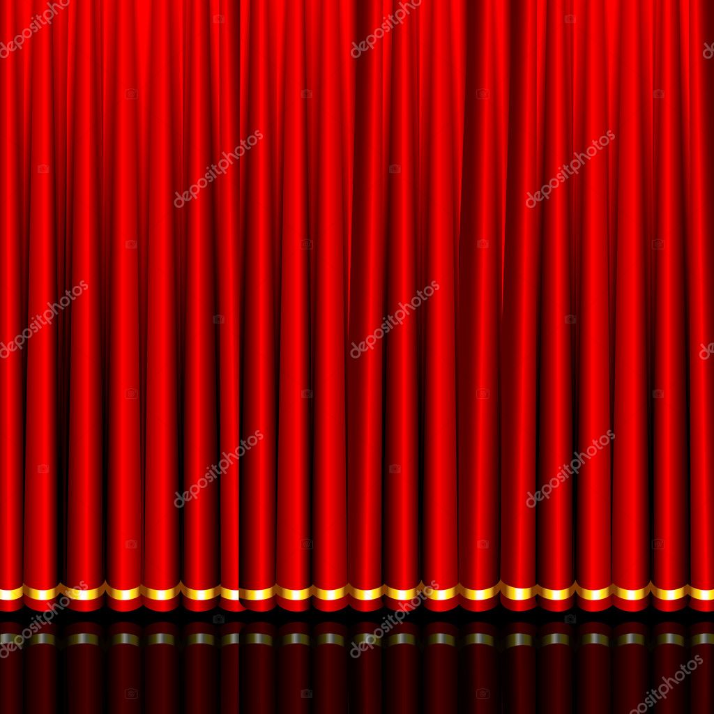 Stage Curtain — Stock Vector © vectomart #10620703