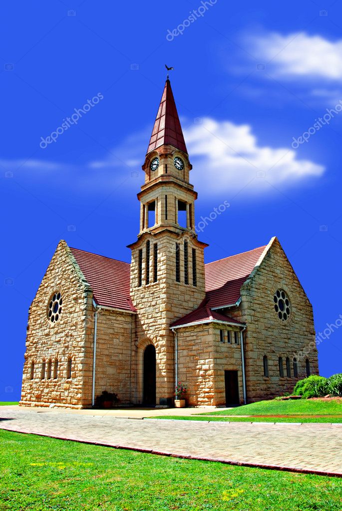 Old church on a hill with and clouds Stock Photo by ©tish1 10270925