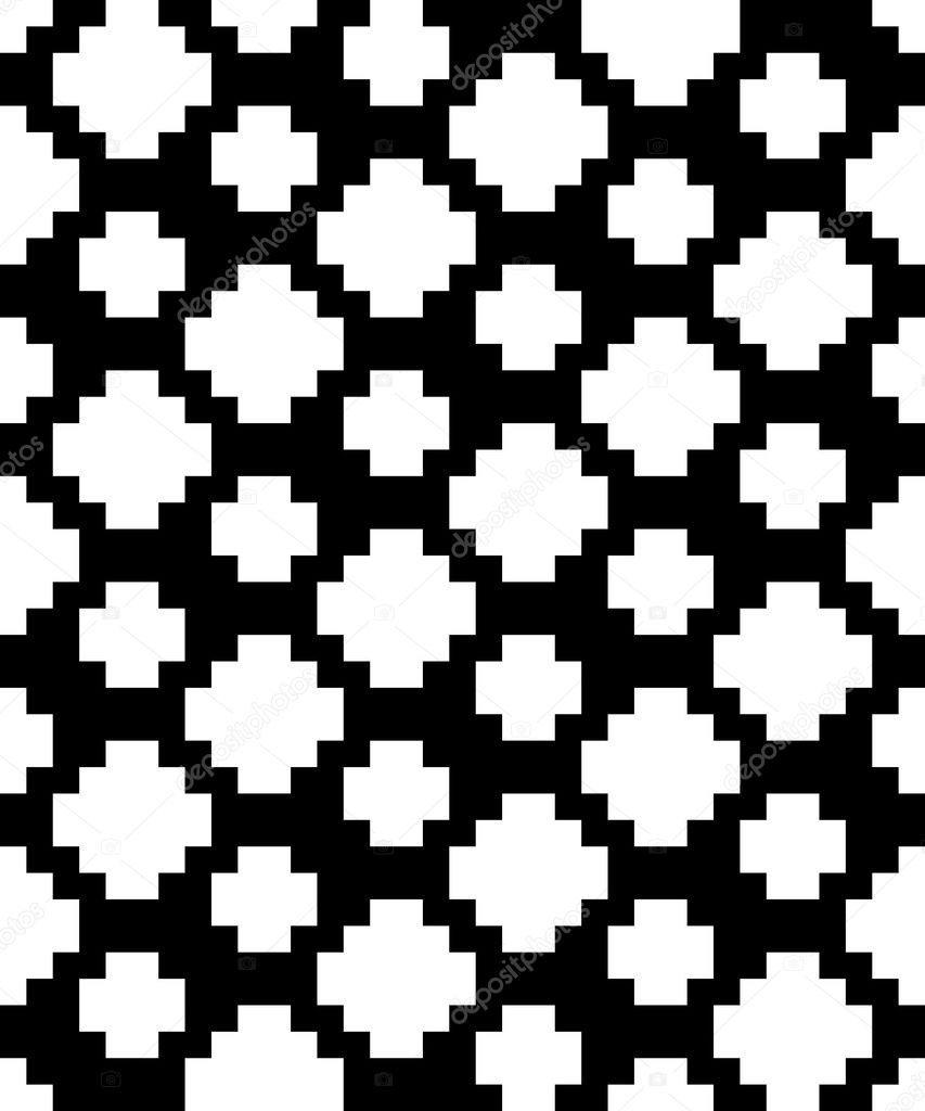 Vector pixel elements diagonally seamless pattern — Stock Vector ...