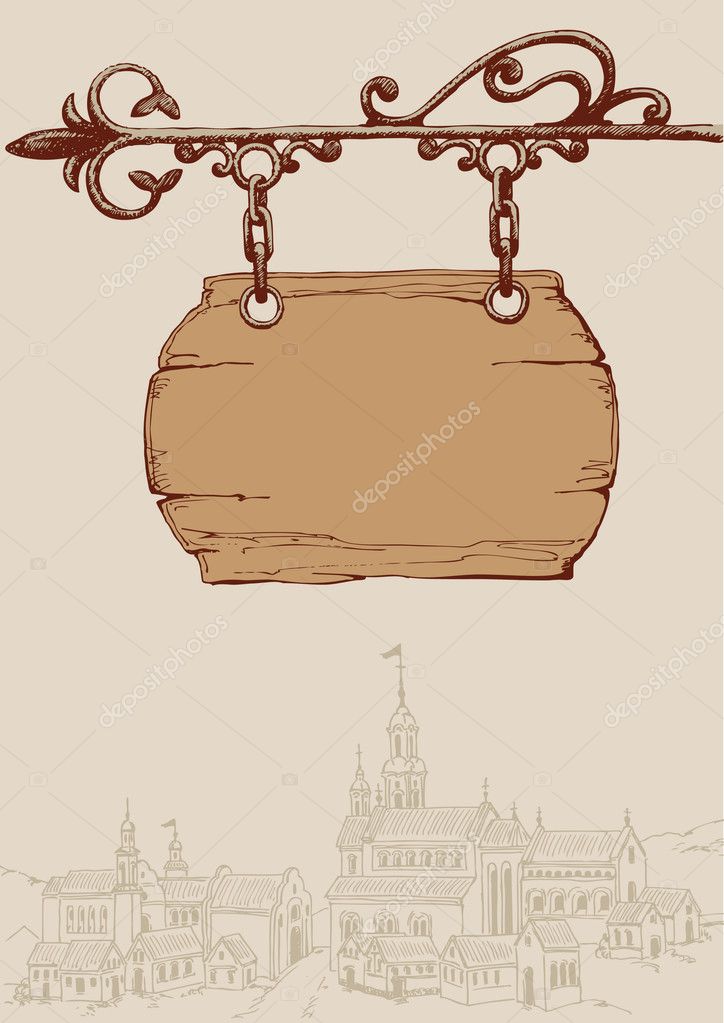 Vintage sign Stock Vector by ©elenik 9886239