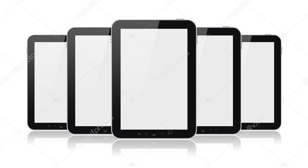 Set Of Tablet Computers Isolated — Stock Photo © bloomua #8895079