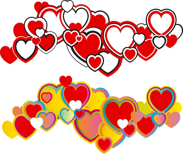 Many hearts in heart form — Stock Vector © tuulijumala #1578620