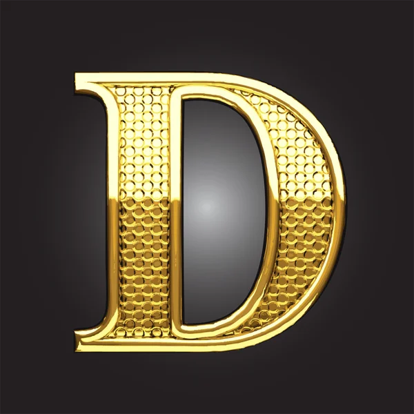 Abecedario letras oro Imágenes Vectoriales, Ilustraciones Libres de ...