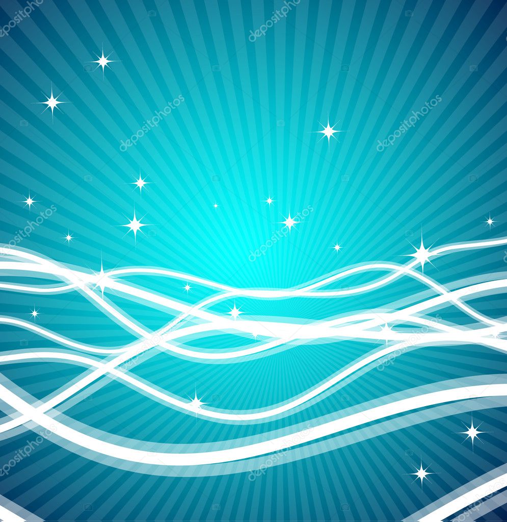 Blue energy lines Stock Vector Image by ©akomov #10260614