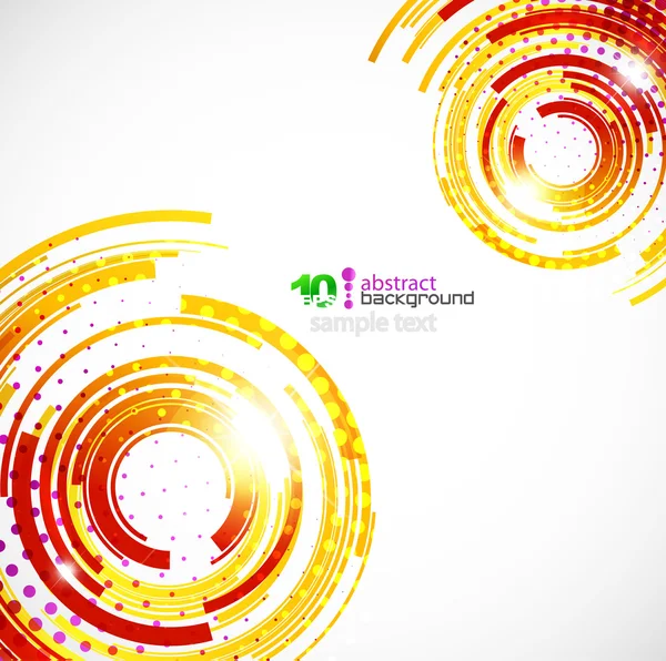 Abstract colorful technology circles vector background Stock Vector ...