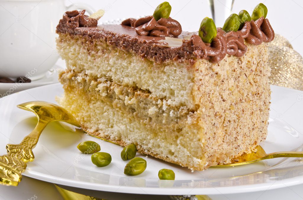 Halva cake, Kaffe and champagne Stock Photo by ©dar19.30 8171221