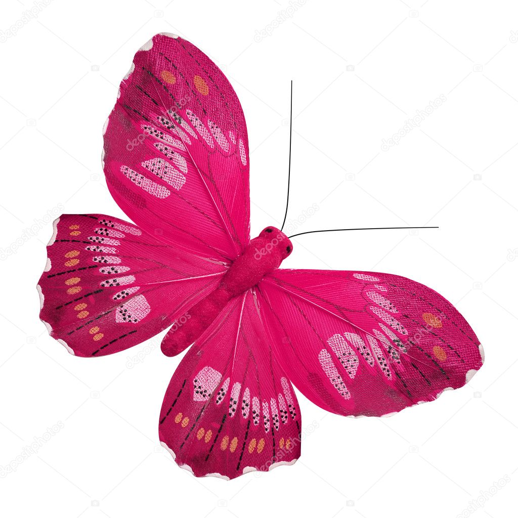 Hot Pink Butterfly Background