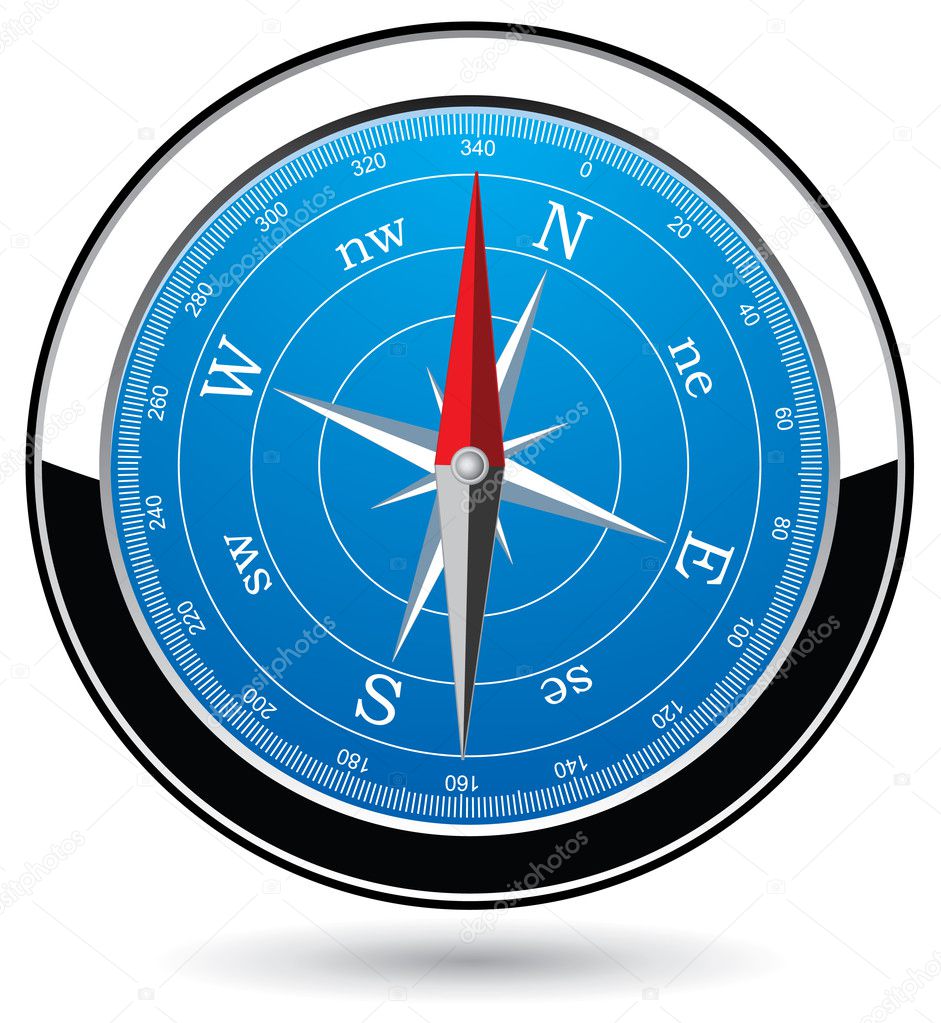 Vector compass — Stock Vector © dmstudio #9739690 Vector compass — Stock Vector © dmstudio #9739690