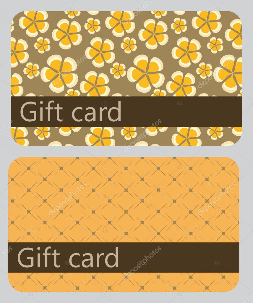 Abstract beautiful set of gift card design illustration. — Stock Photo ...