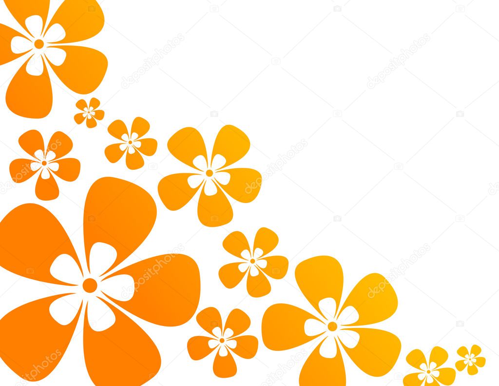 Background with flowers in warm colors — Stock Photo © suti #7996299