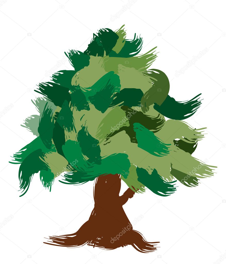 Tree design, easily editable illustration — Stock Photo © suti #7996344