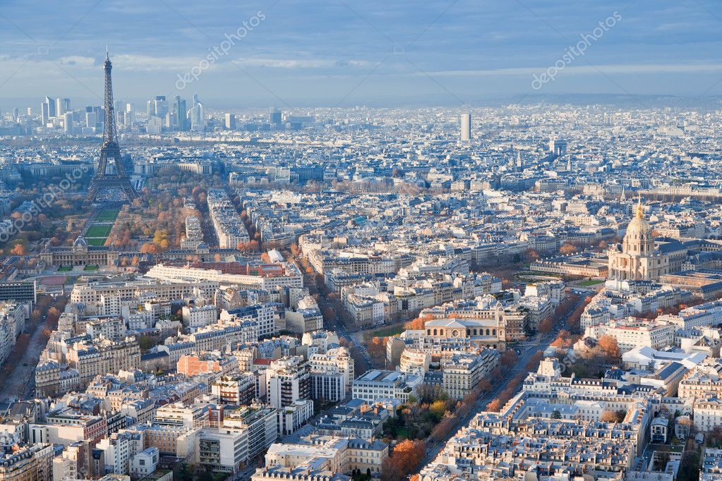 Above view on Paris — Stock Photo © vvoennyy #8507928