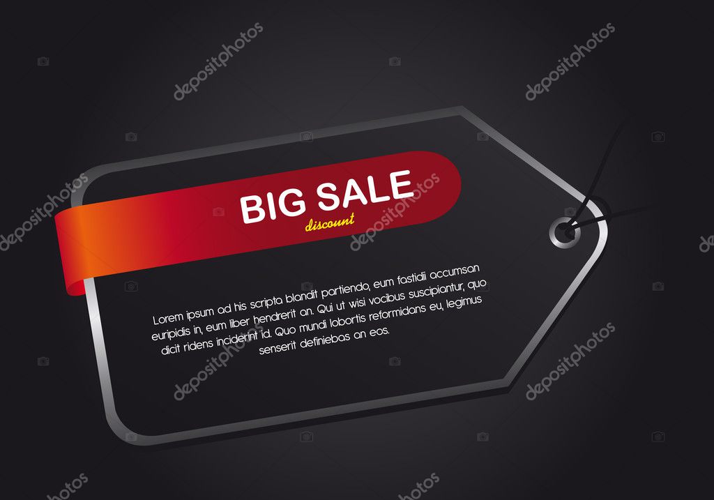 Black tag Stock Vector by ©grgroupstock 9023733