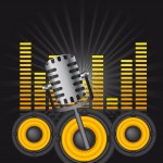 Microphone poster background Stock Vector Image by ©ranker666 #3385360