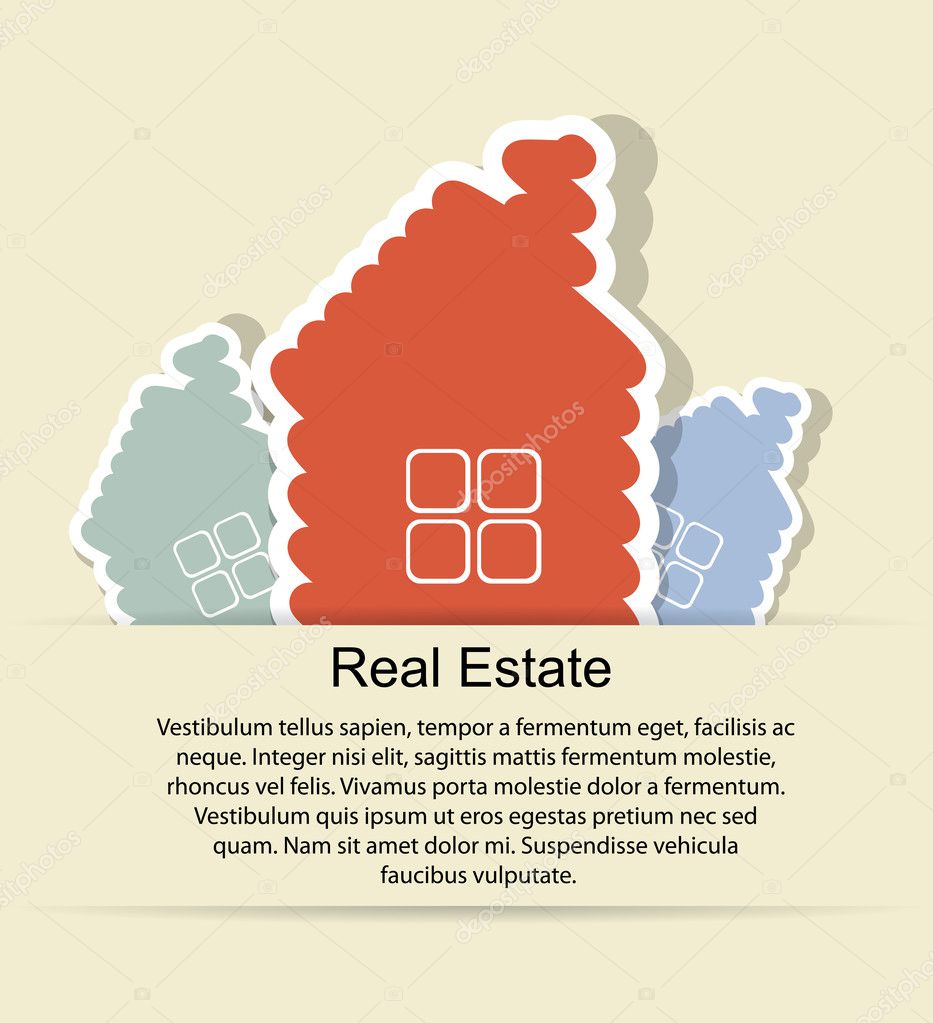 Abstract real estate vector background Stock Vector by ©vska #9723824