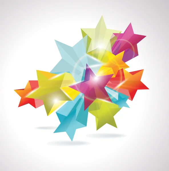 Colorful 3d stars Vector Art Stock Images | Depositphotos