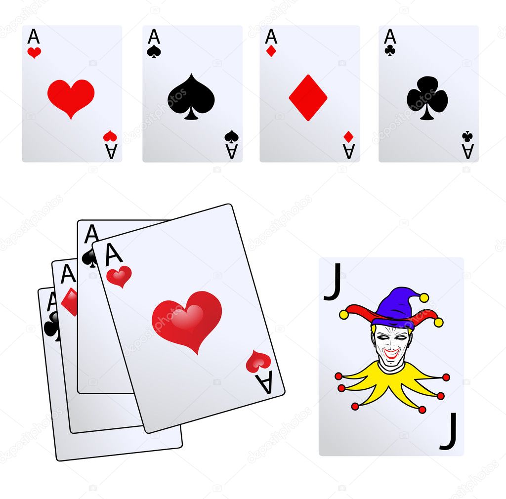 Retro card suits Stock Photo by ©nezezon 10641100