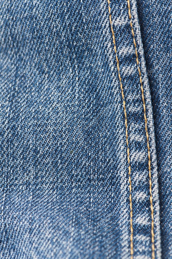 Orange stitch on the denim garment — Stock Photo © deyangeorgiev2 #8187652