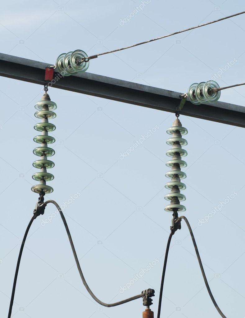 High-voltage wires and transformers — Stock Photo © deyangeorgiev2 #8406406
