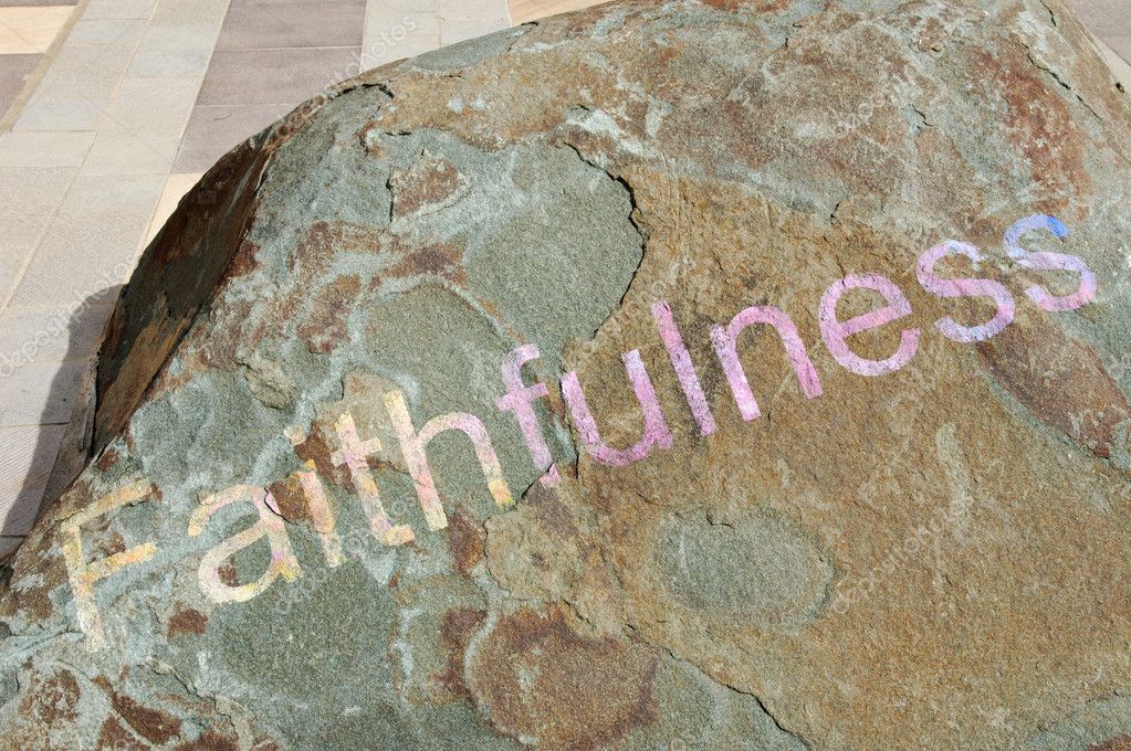 Faithfulness on stone background — Stock Photo © bedobedo #8872513