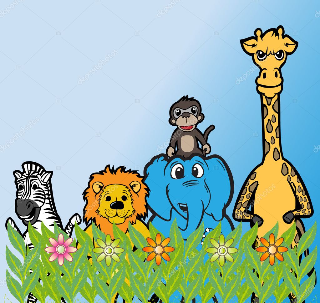 Animal team vector illustration Stock Vector Image by ©redrockerz99 ...