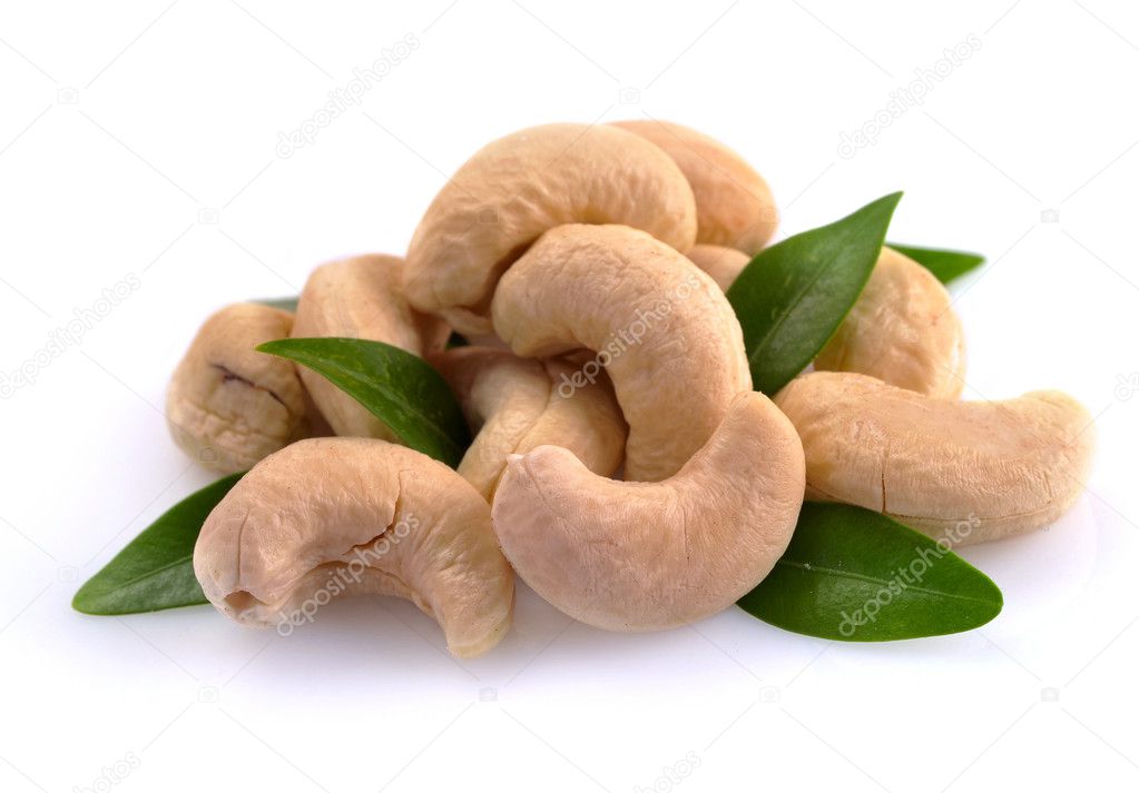 Ripe cashew nuts with leaves Stock Photo by ©nikitos1977 10398678 Ripe cashew nuts with leaves Stock Photo by ©nikitos1977 10398678