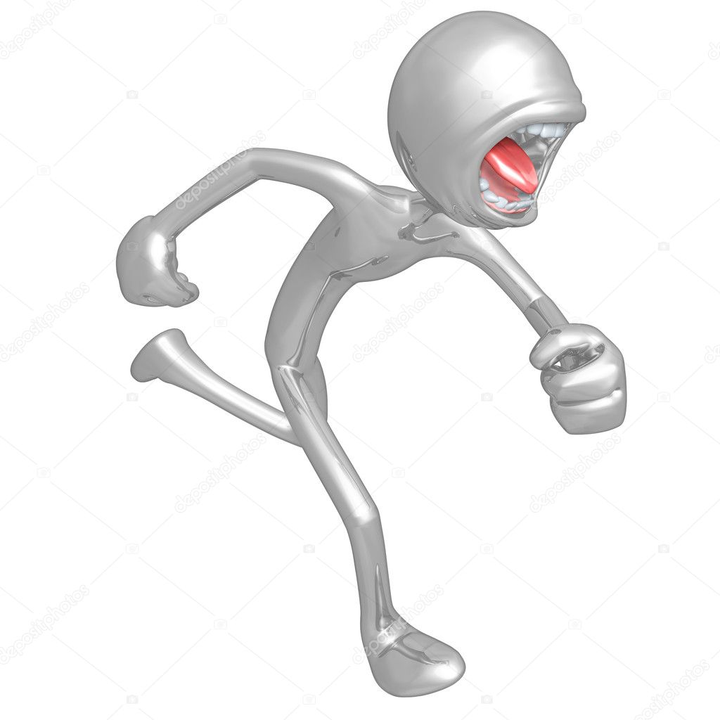 3D Character Running Screaming — Stock Photo © LuMaxArt #8031837