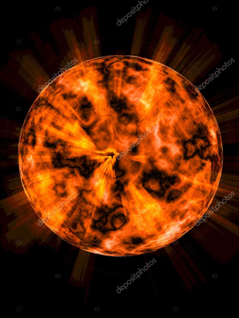 Explosion on the planet — Stock Photo © alexmak72427 #10433109