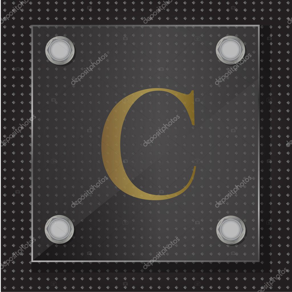 Letters on a metal background Stock Vector Image by ©egor77 #10221300
