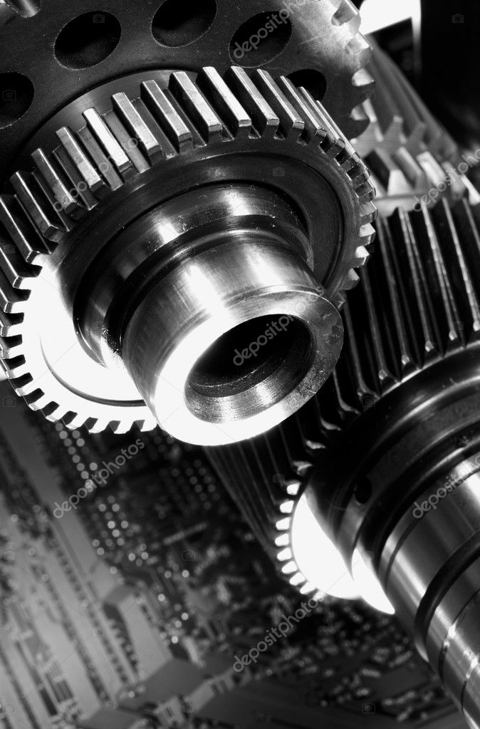 Giant gears and timing chain — Stock Photo © lagereek #8841232