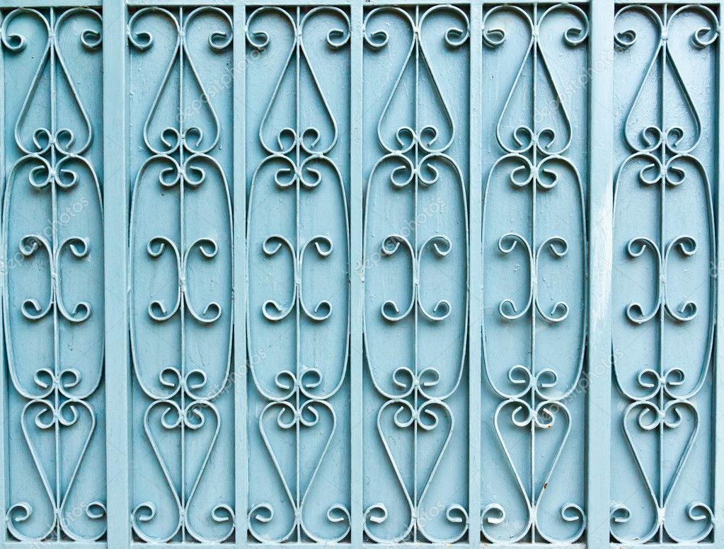 The blue iron gate Stock Photo by ©narunza 10157224