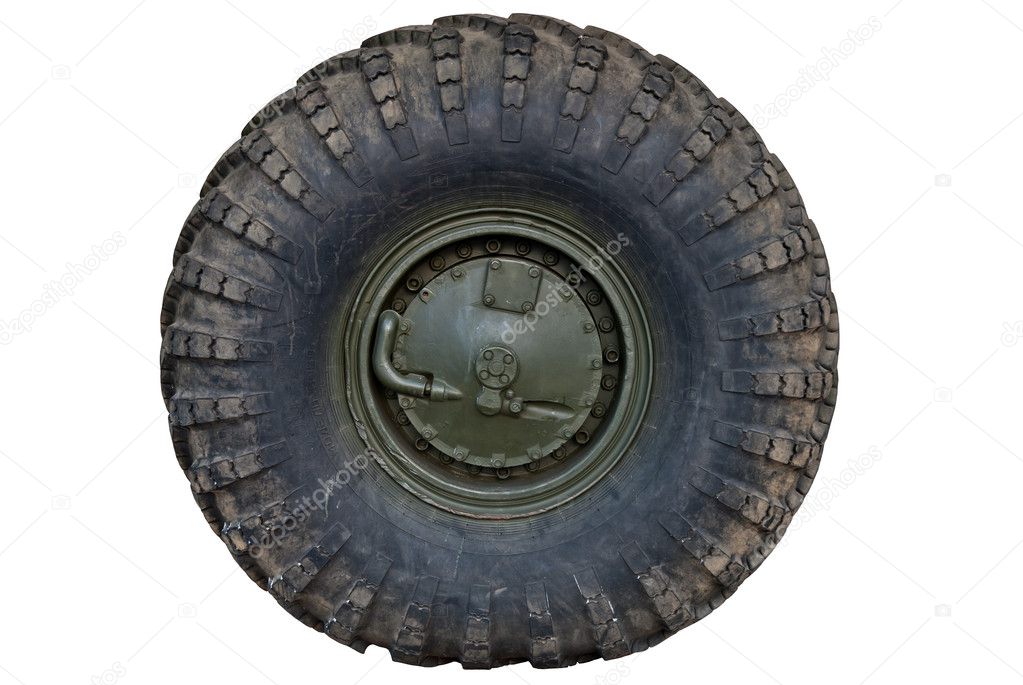 Old russian military tire Stock Photo by ©sasilsolution 8196467