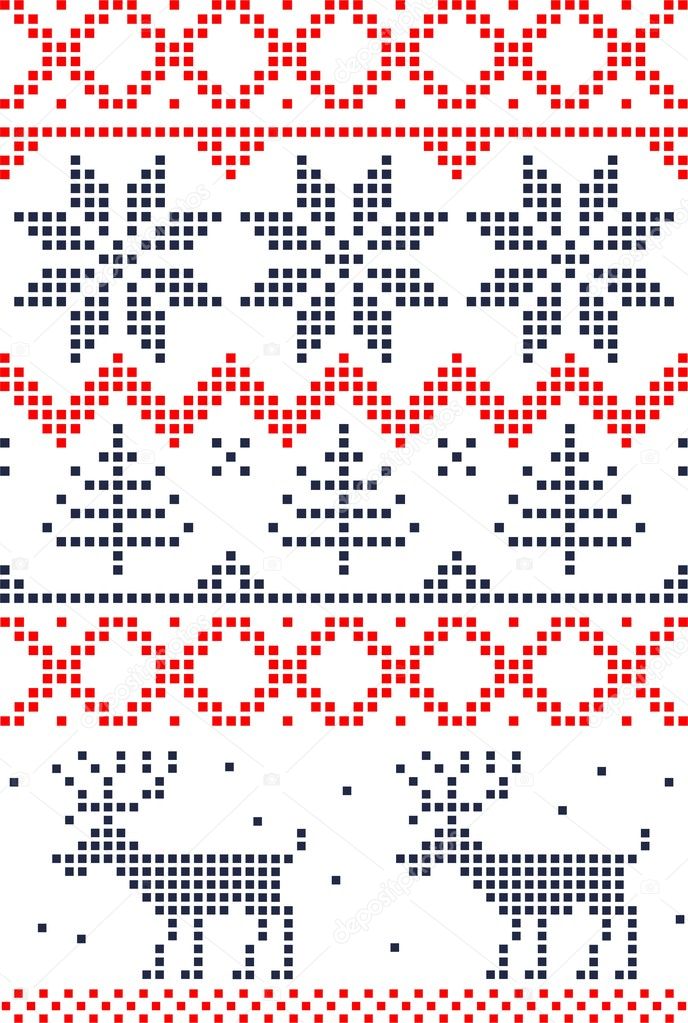 Seamless nordic pattern — Stock Vector © AnastasiiaKu #8186792