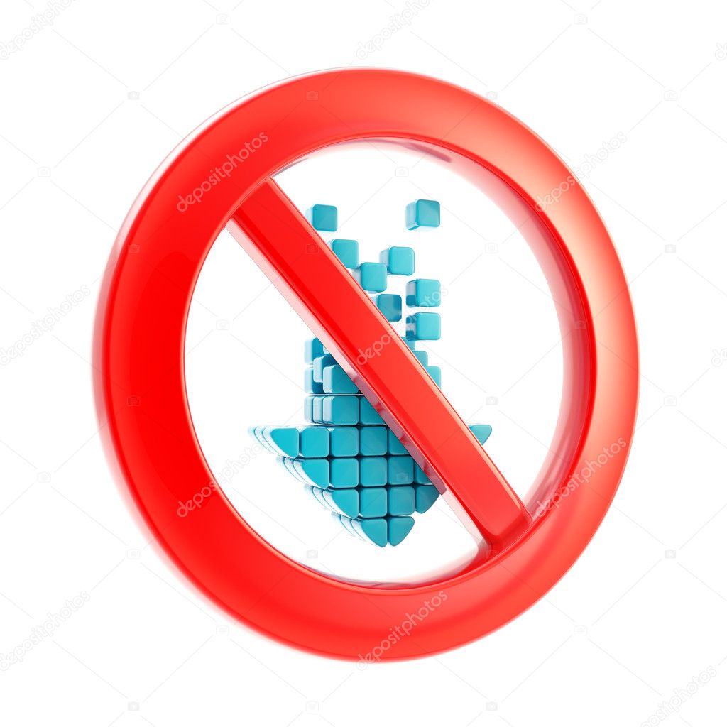 Descarga no está permitido señal prohibida 2023