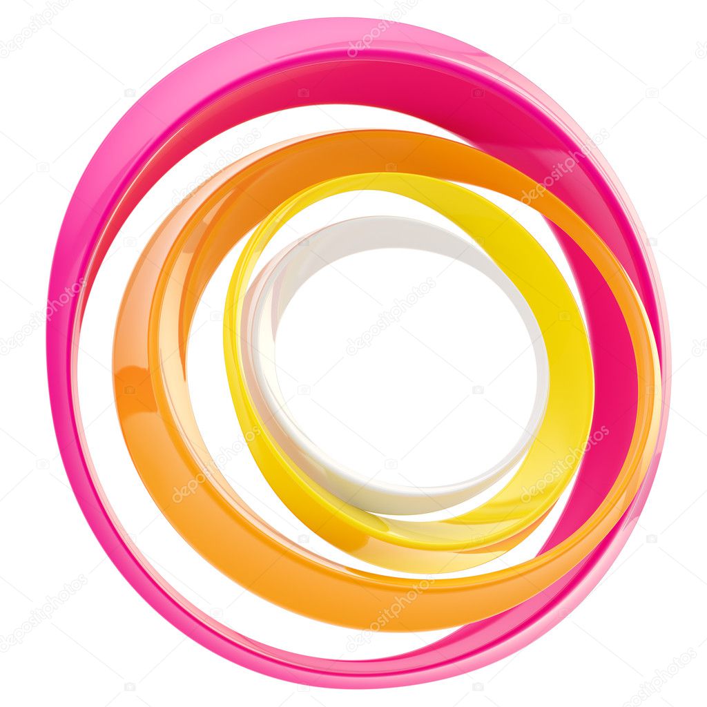 Abstract circle frame made of rings Stock Photo by ©nbvf89 9949783