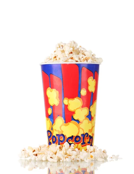 Full bucket of popcorn isolated on white Stock Photo by ©belchonock 8645133