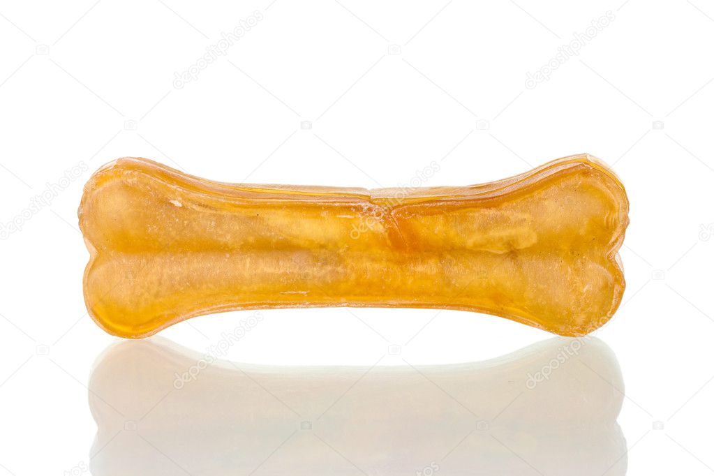 Dog bone isolated on white Stock Photo by ©belchonock 9197912