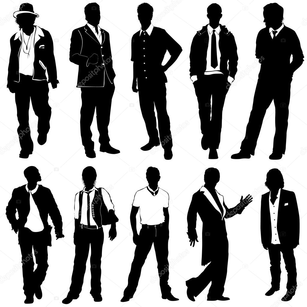 Fashion men set Stock Vector by ©bogalo 8252300