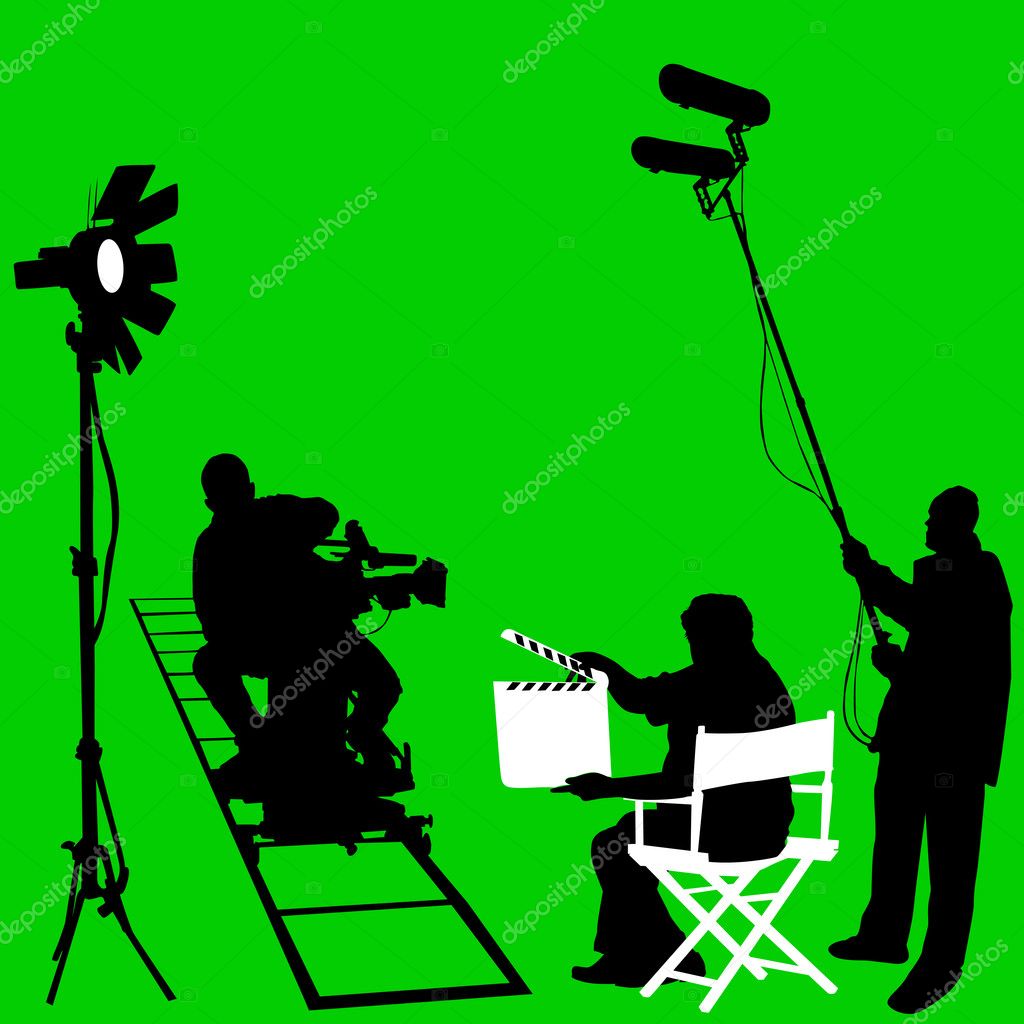 Film set — Stock Vector © bogalo #8252451