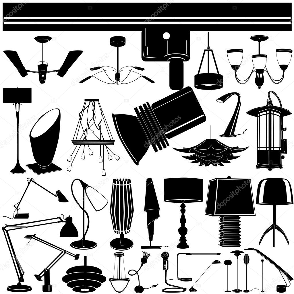 Modern lighting set Stock Vector Image by ©bogalo #8806131