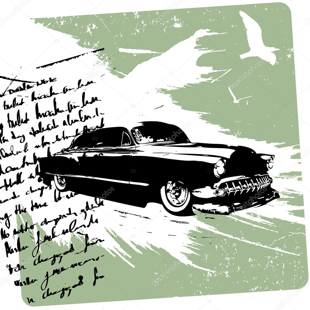 Classic car Stock Vector by ©bogalo 9592189