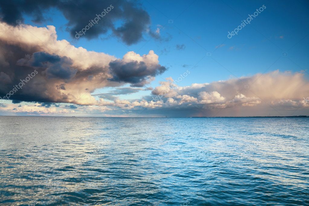 Blue sea sky, storm, tempest — Stock Photo © LSaloni #9169789