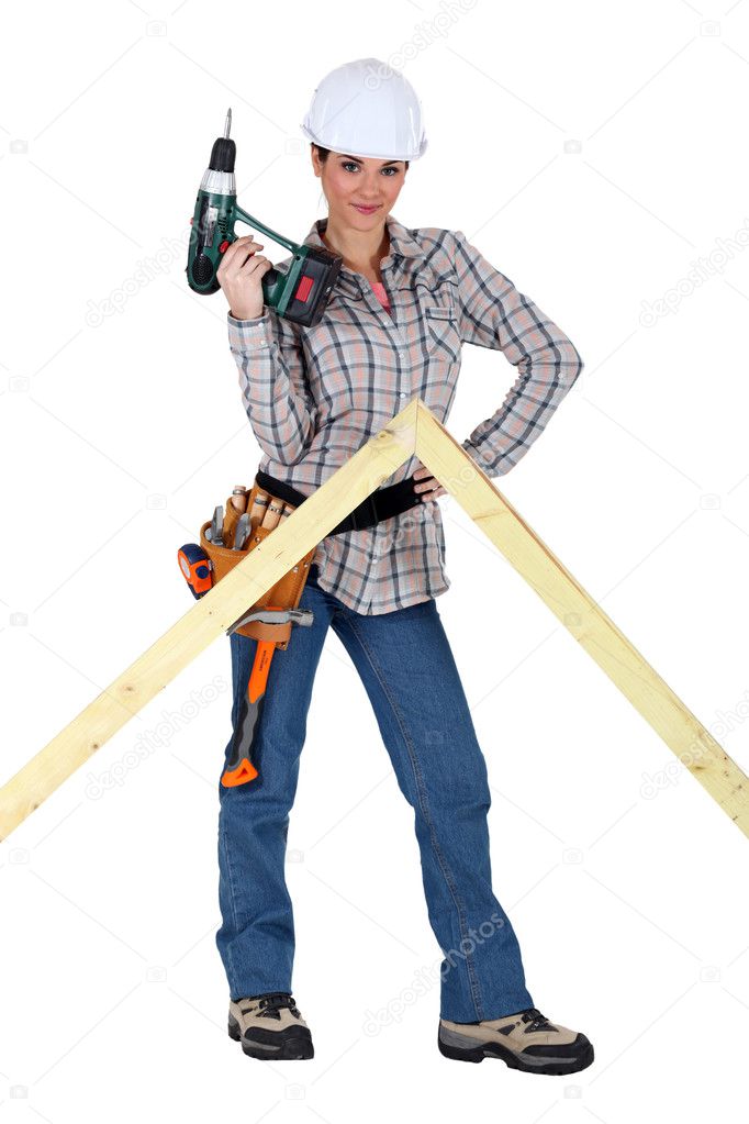 Female carpenter Stock Photo by ©photography33 10327957