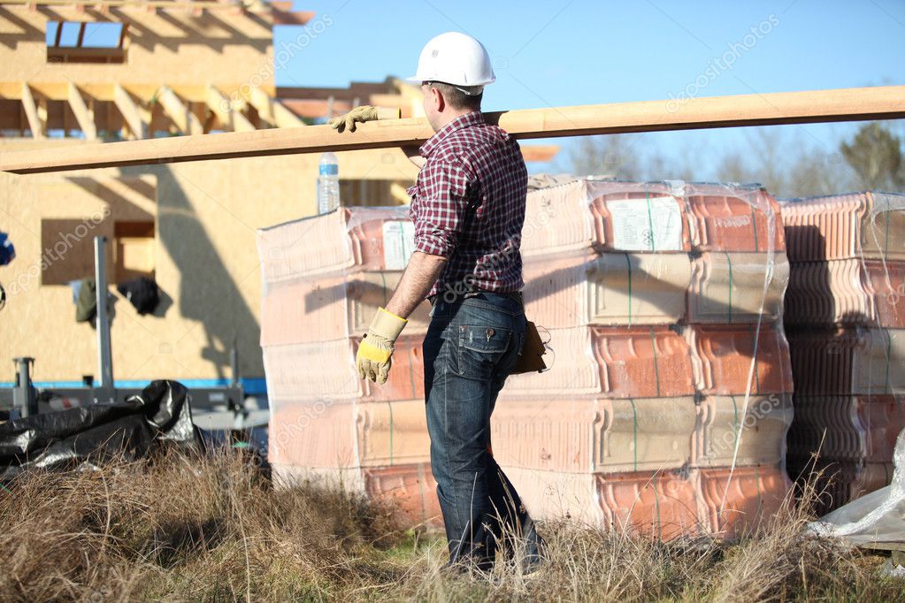 Man working on a construction site Stock Photo by ©photography33 10520517