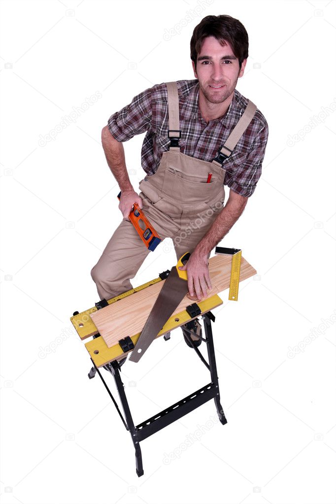 Man working on a workbench Stock Photo by ©photography33 9588116