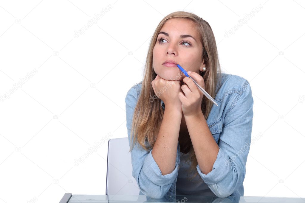 Teenager thinking — Stock Photo © photography33 #9769326